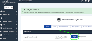 WordPress login come accedere al pannello di controllo WordPress